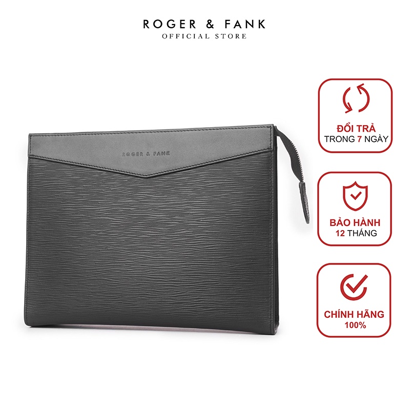 Túi Clutch Nam Cầm Tay Da Bò Non Cao Cấp | Thương Hiệu ROGER & FANK ...