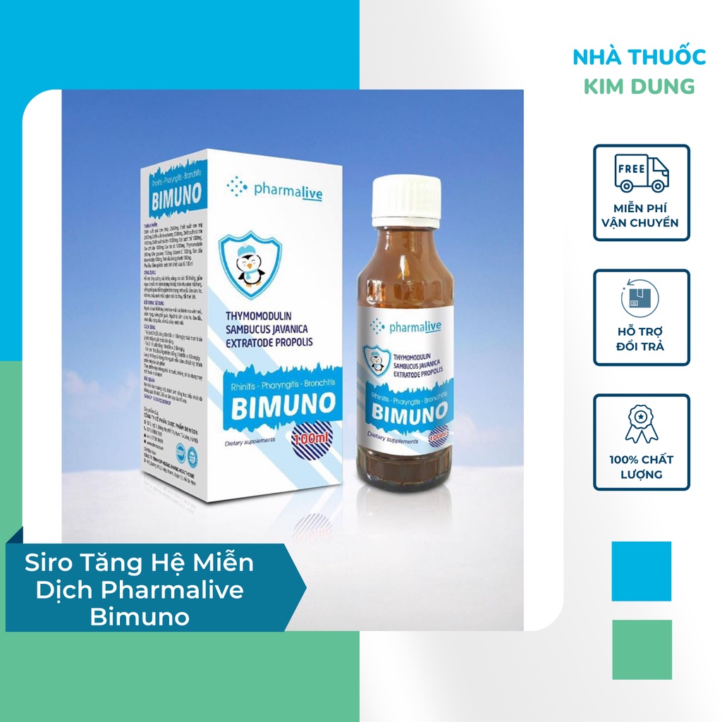 Siro Tăng Hệ Miễn Dịch Pharmalive Bimuno Đề Kháng Tốt Phòng Ho Cảm Cúm ...