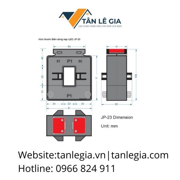 {HCM} Biến dòng kẹp/ biến dòng hở ILEC JP-23 100/5A ~ 1000/5A 20*30mm | Shopee Việt Nam