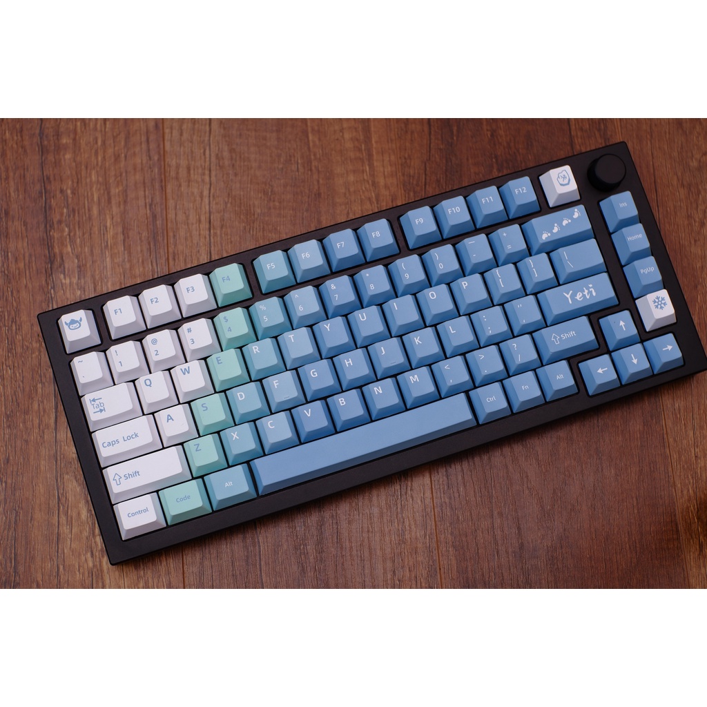 Keycap Cho Bàn Phím Cơ Yeti Blue Thick PBT Cherry Profile 126 Phím ...