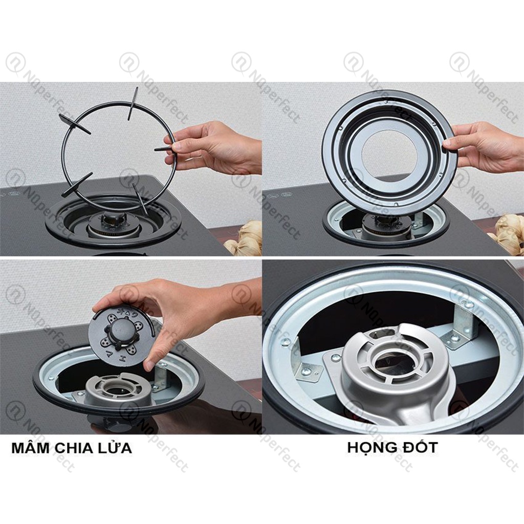 Tổng hợp phụ kiện bếp gas dương Rinnai RV-4600(GL-T)N, RV-4680(G), RV ...