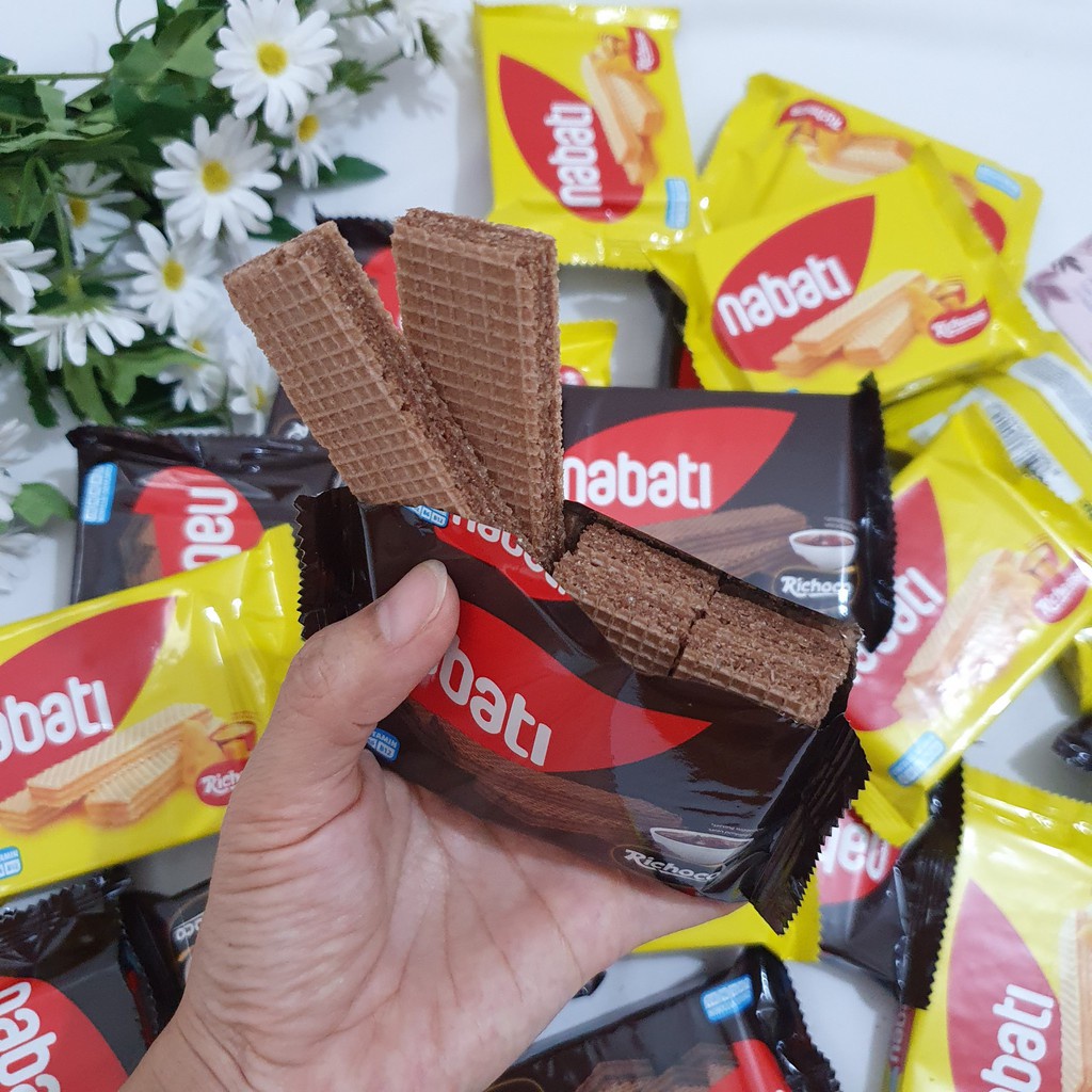 Lốc 10 gói bánh xốp Nabati vị phô mai/chocolate 17g | Shopee Việt Nam