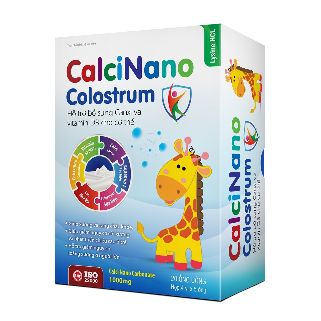 CalciNano Colostrum Hỗ trợ bổ sung canxi phát triển chiều cao | Shopee Việt Nam