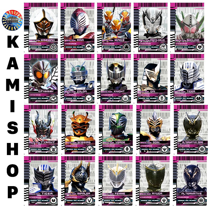Card Kamen Rider Second Rider KAMISHOP Thẻ Kamen Rider Decade | Shopee ...