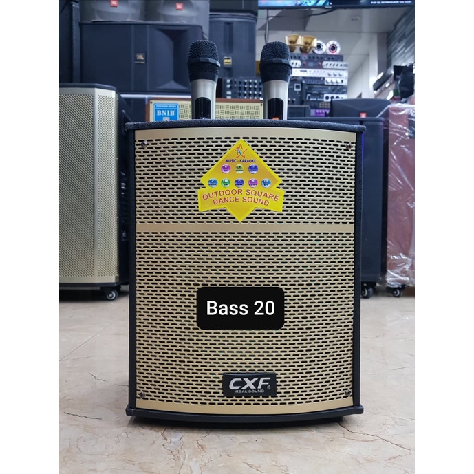 Loa kéo Karaoke Bluetooth CXF GL-807: Bass 20, Có 2 Micro không dây đi kèm | Shopee Việt Nam
