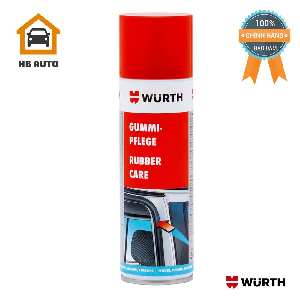 Chai xịt bảo dưỡng cao su Wurth Rubber Care 300ml 0890110 | Shopee Việt Nam