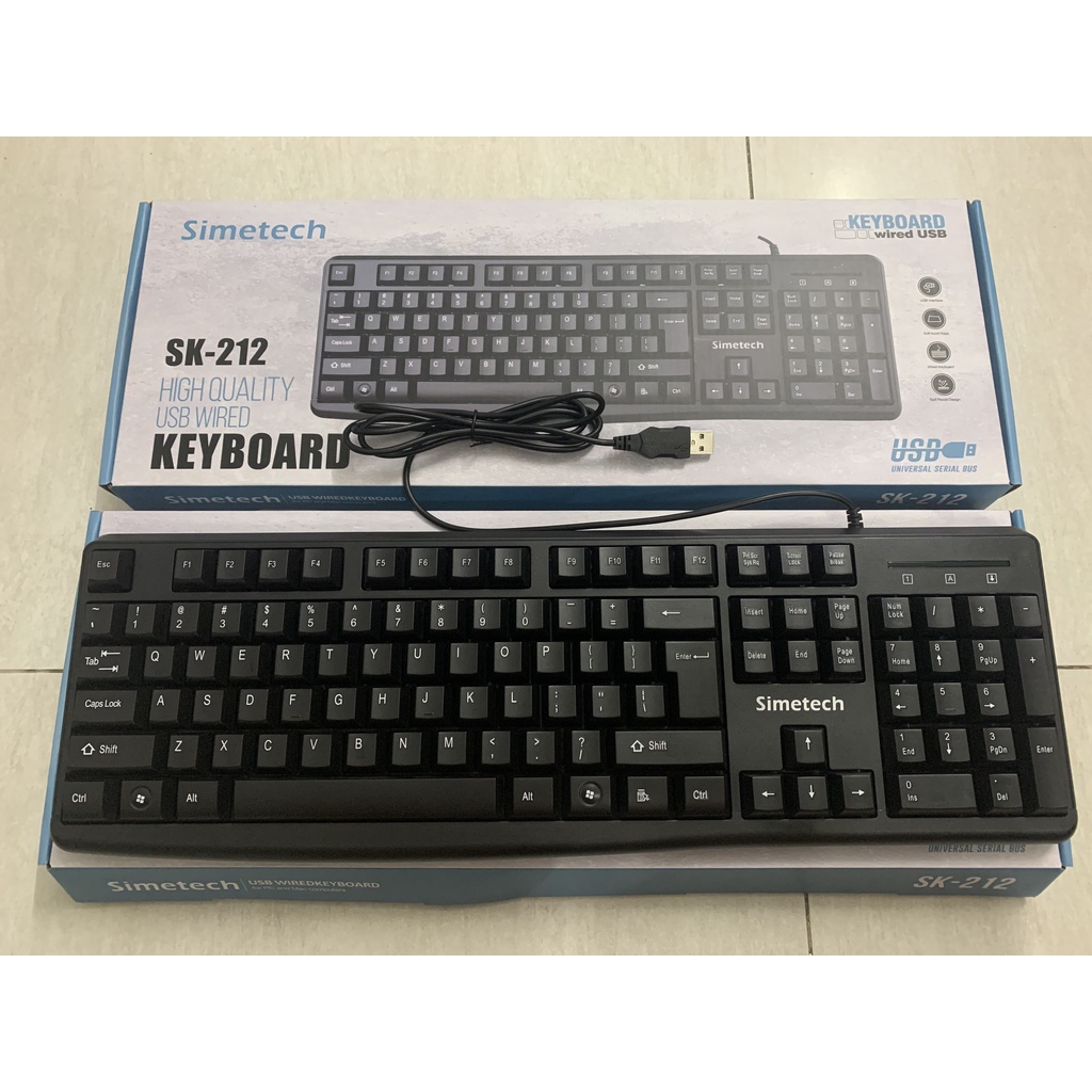 Bàn phím SIMETECH SK212 siêu bền - hàng chính hãng | Shopee Việt Nam