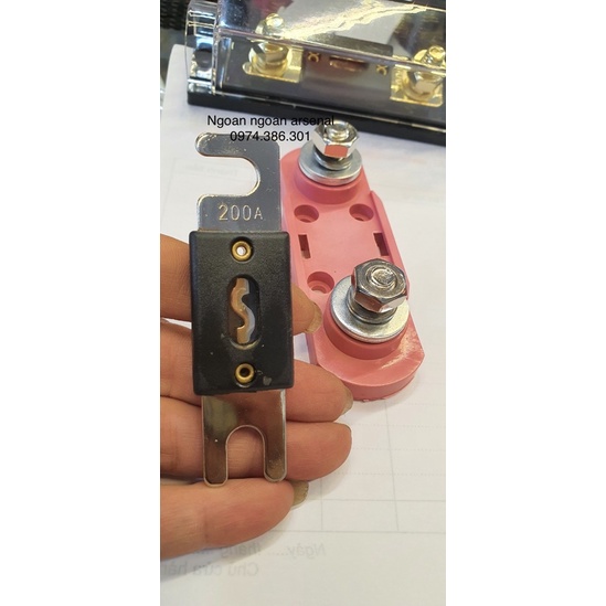 Hộp cầu chì cao cấp 40A, 100A, 200A dành cho xe ô tô (xe oto), xe hơi ...