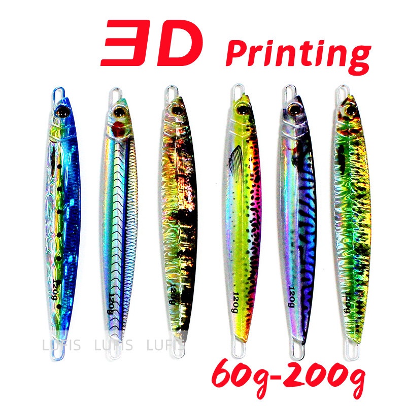 1 Mồi Câu Cá In 3D Jig 60g / 80g / 100g / 120g / 150g / 200g | Shopee Việt Nam