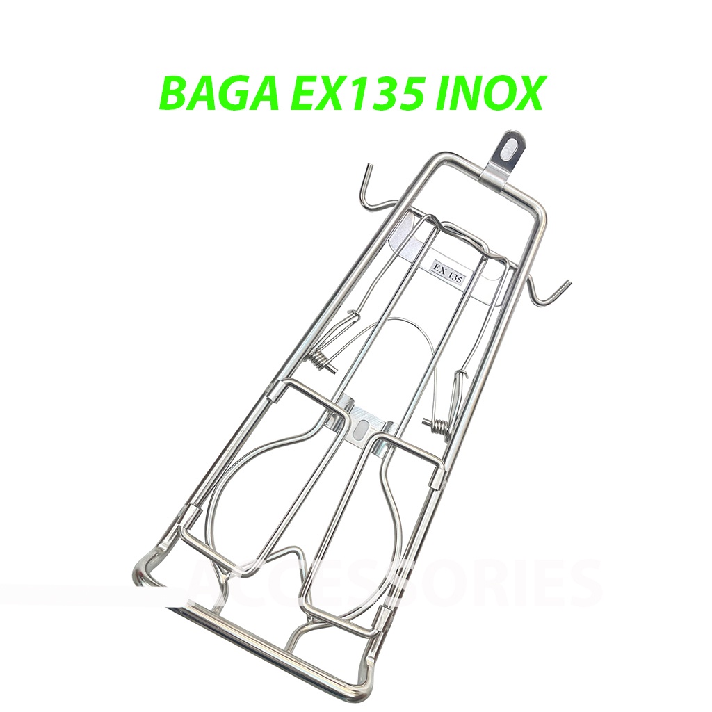 Baga Exciter 135 Ex135 2011-2014 Màu Trắng Inox 10li Cứng Cáp PKPH ...