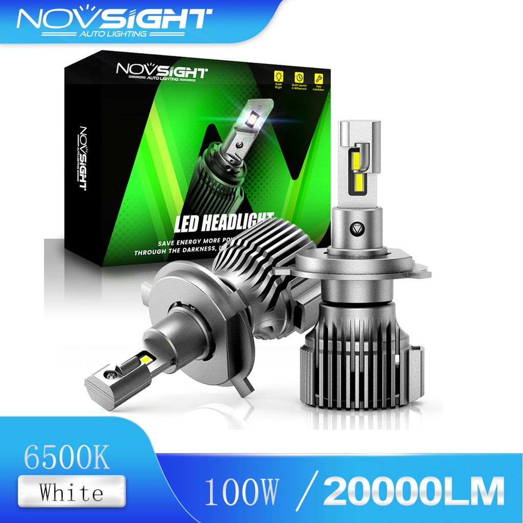 Đèn pha led NOVSIGHT N52 H4 100W 20000LM 6500K siêu sáng phù hợp cho ô ...