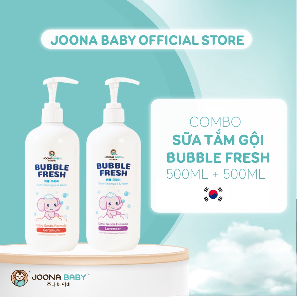 Combo 2 chai sữa tắm gội 2 trong 1 Bubble Fresh an toàn cho bé 500ml - JOONA BABY Việt Nam ...