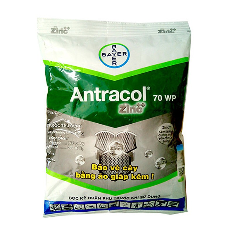 Thuốc trừ nấm bệnh cho cây trồng Antracol 70wp - gói 100g | Shopee Việt Nam