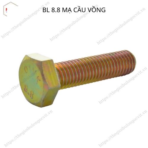 Bulong M12 cấp bền 8.8, bu lông lục giác M12, độ dài: 20->120 mm. Màu ...