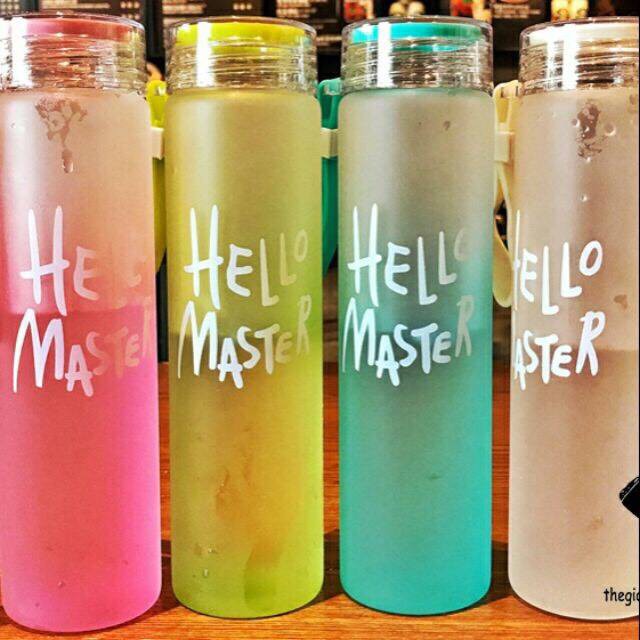 Combo 6 Bình Hello Master 450ml Nắp Dây CÓ IN CHỮ | Shopee Việt Nam