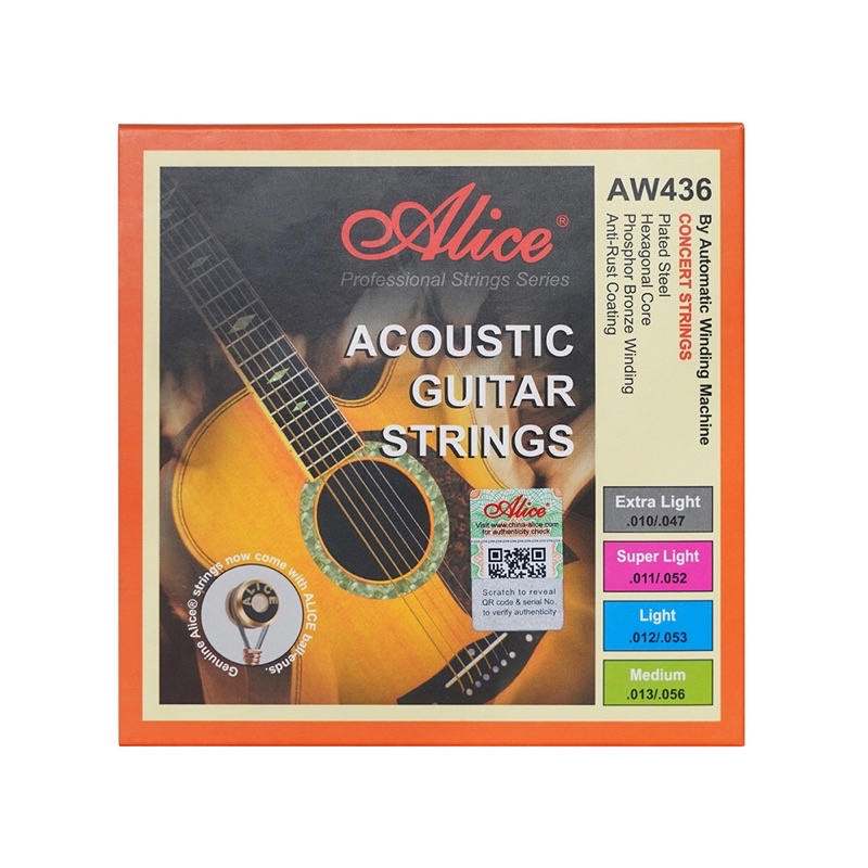 Dây đàn guitar acoustic Alice Aw432, aw436, aw435, a406, a206 | Shopee Việt Nam
