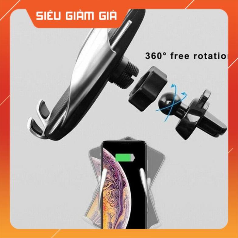 Giá đỡ kiêm Sạc nhanh 10W không dây thông minh trên xe hơi ô tô hiệu ...