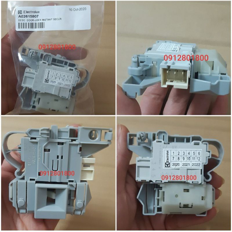Công tắc khóa cửa máy giặt Electrolux EWF 10843, 10844, 10744, 12843 ...