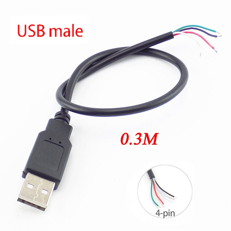 Dây Cáp Nguồn Nối Dài 30cm 2 Chấu usb 2.0 a 4 pin 2 pin 5v Chuyên Dụng ...