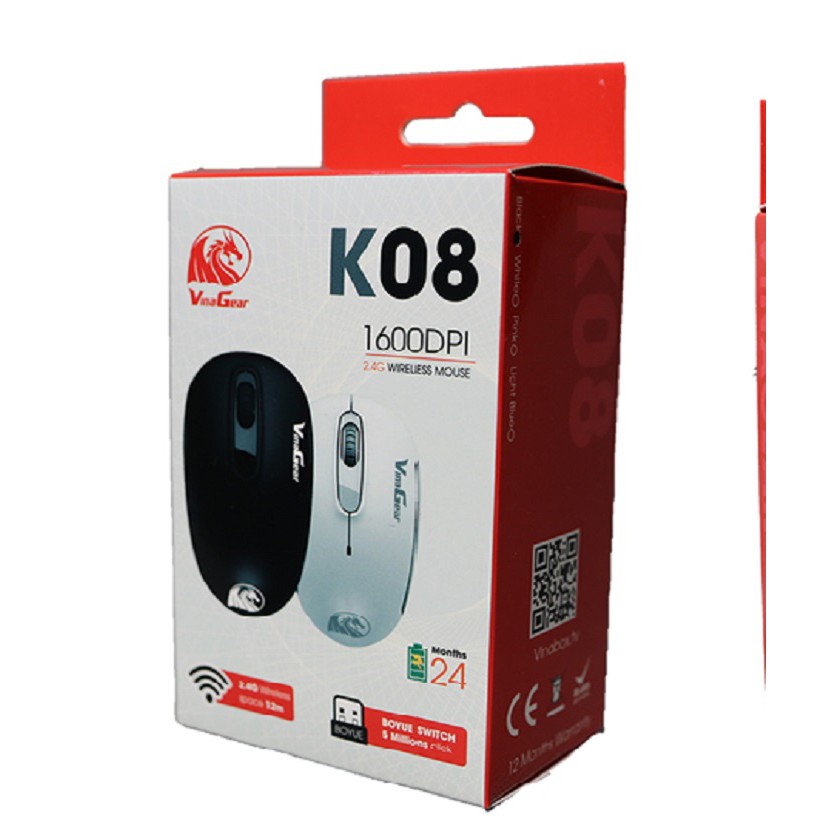 Chuột không dây chính hãng Vina gear K08 | Shopee Việt Nam
