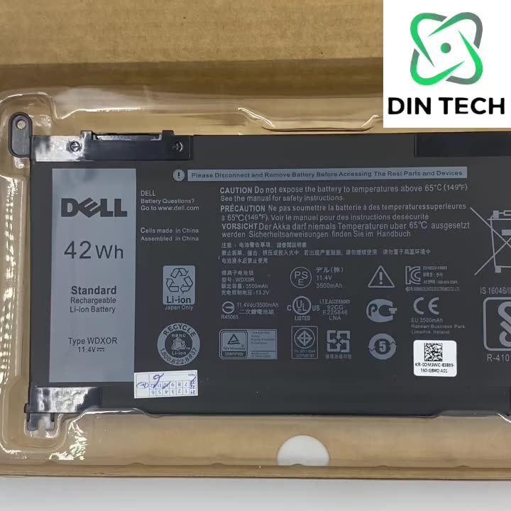 Pin DELL WDXOR 42Wh Pin DELL 5567 5568 Pin Laptop Dell Inspirion Vostro ...