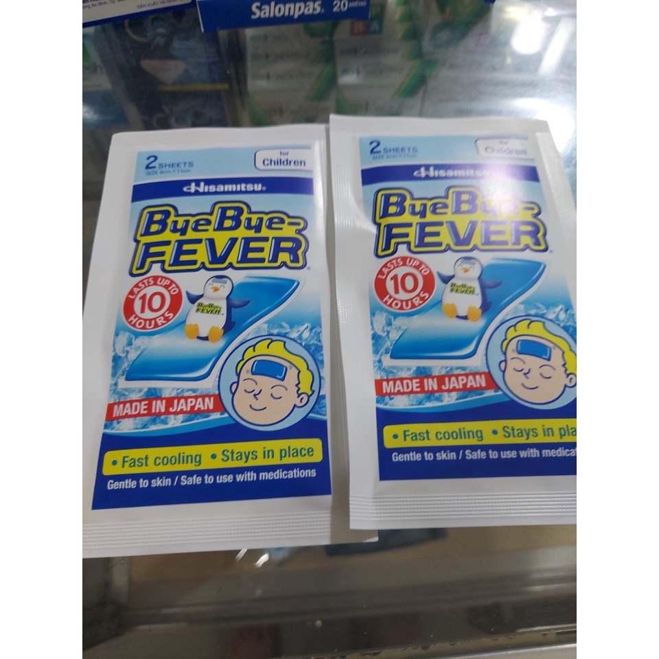 Miếng Dán Hạ Sốt Nhanh (Byebye) Bye Bye Fever Hisamitsu for Children- 1 ...