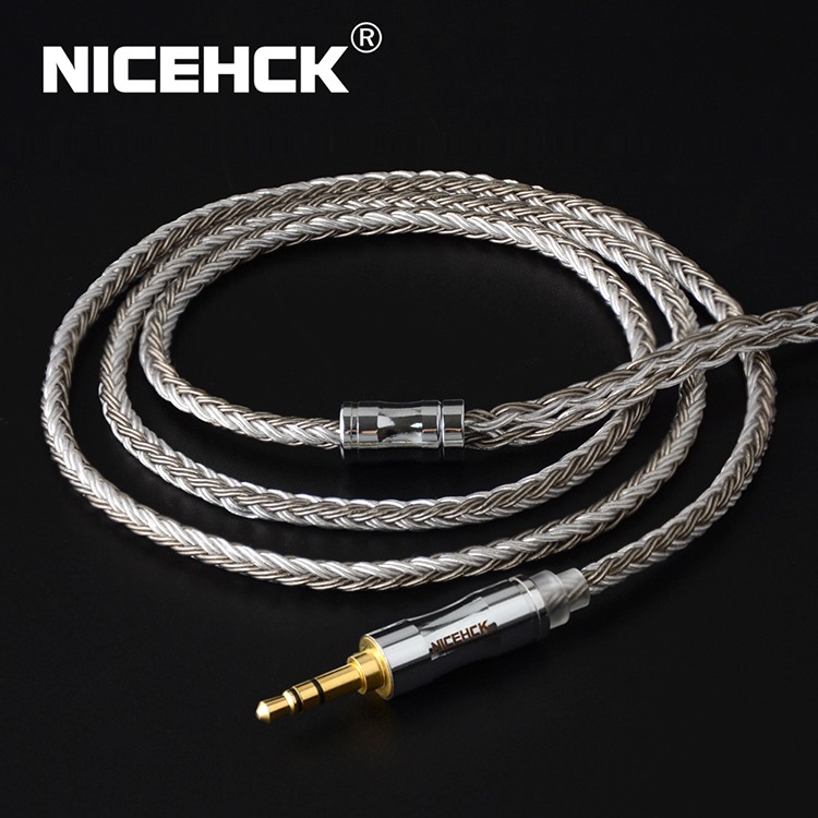 Cáp mạ bạc NICEHCK C16-4 16 lõi MMCX / 2Pin / QDC / NX7 Pin Cáp nâng cấp tai nghe cho KZ TRN ...