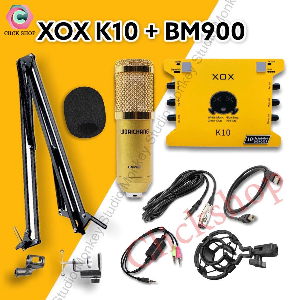 Chọn Bộ Combo Mic Thu Âm Hát Livestream Soundcard XOX K10 2020 & Mic ...
