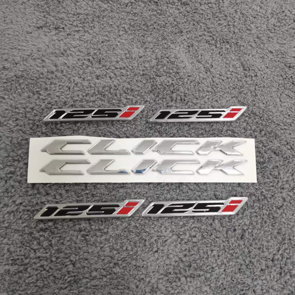 Tem Chữ Nổi Click 125i logo xe máy Honda click emblem (cặp) | Shopee ...