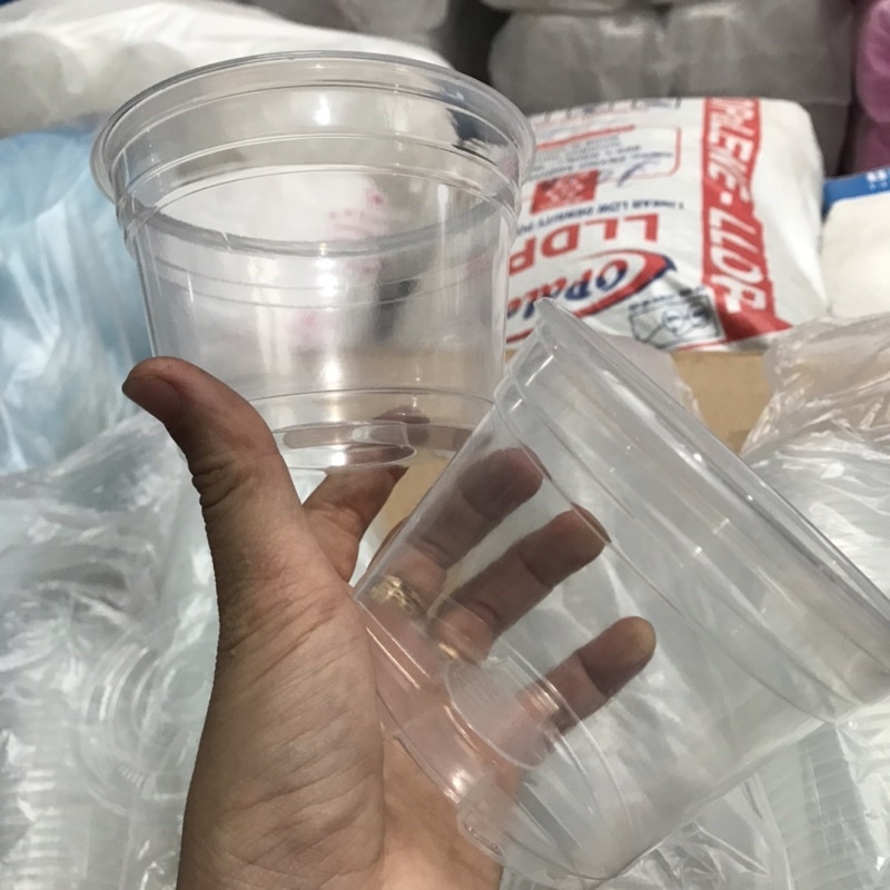 50 tô nhựa 400ml,450ml dùng 1 lần kèm nắp | Shopee Việt Nam