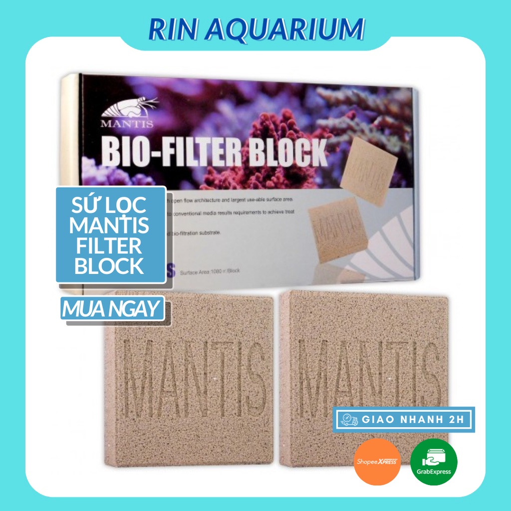 Vật Lọc Bể Cá Cảnh Biển Thủy Sinh, Sứ Lọc Cao Cấp Hồ Nước Mặn MANTIS ...