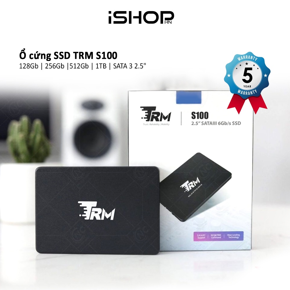 Ổ cứng SSD TRM S100 dung lượng 128GB/256GB/512GB/1TB SATA 3 2.5" | Bảo hành 60 tháng | Shopee ...