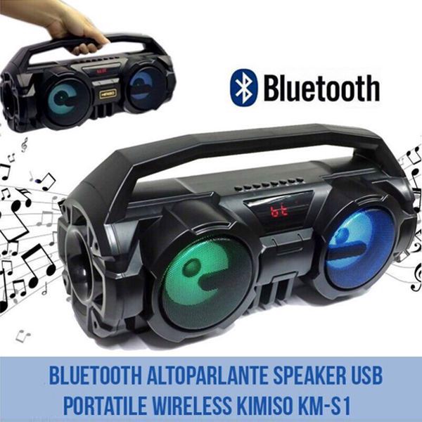 LOA KARAOKE BLUETOOTH XÁCH TAY KIMISO KM-S1 - TẶNG KÈM MICRO CÓ DÂY | Shopee Việt Nam