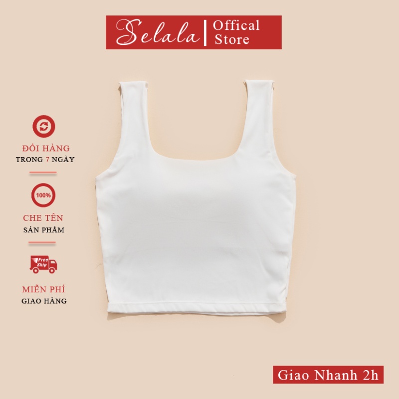 Áo Hai Dây Selala Quai Bản To Chất Su Sẵn Đệm Mút 1cm Dáng Ôm Mềm Mại ...