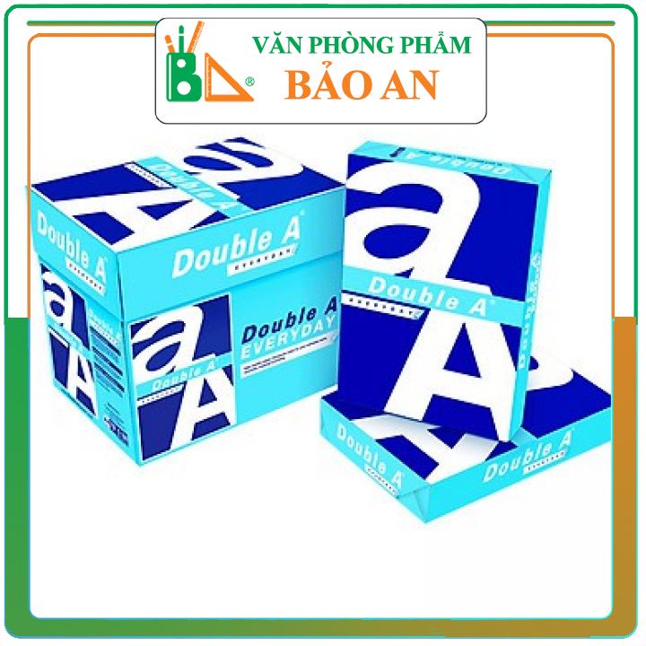 Thùng 5 tập, giấy In Double A A4 70gsm thích hợp cho tất cả các loại máy in và máy photocopy ...