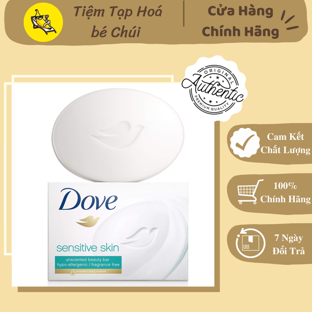[Có Sẵn] Xà Bông Dove cho Da Nhạy Cảm Dove Sensitive Skin Beauty Bar 106g Phiên Bản Mỹ | Shopee ...