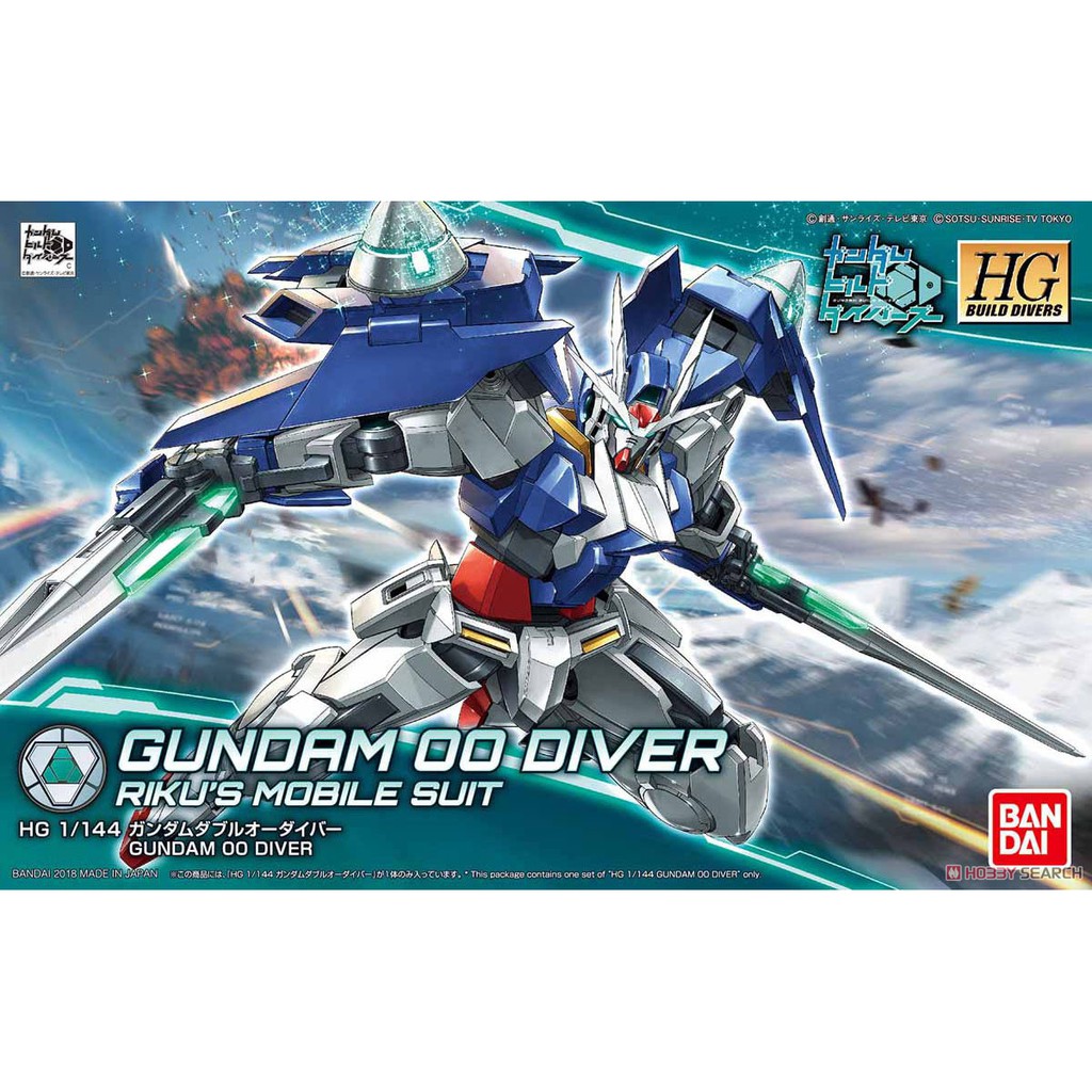 Mô Hình HGBD 1/144 Gundam 00 Diver Bandai | Shopee Việt Nam