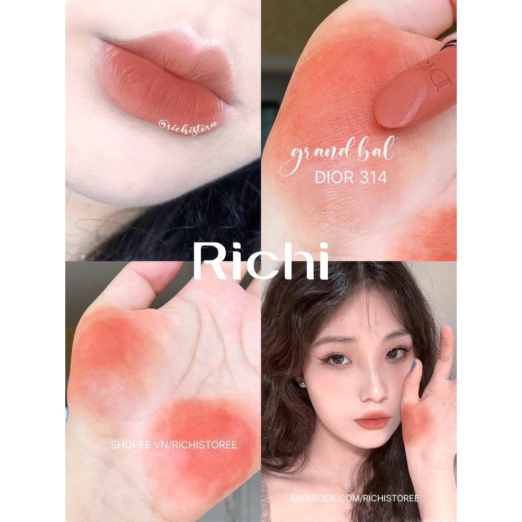 Son Dior Rouge Satin 314 312 909 228 limited fullbox | Shopee Việt Nam