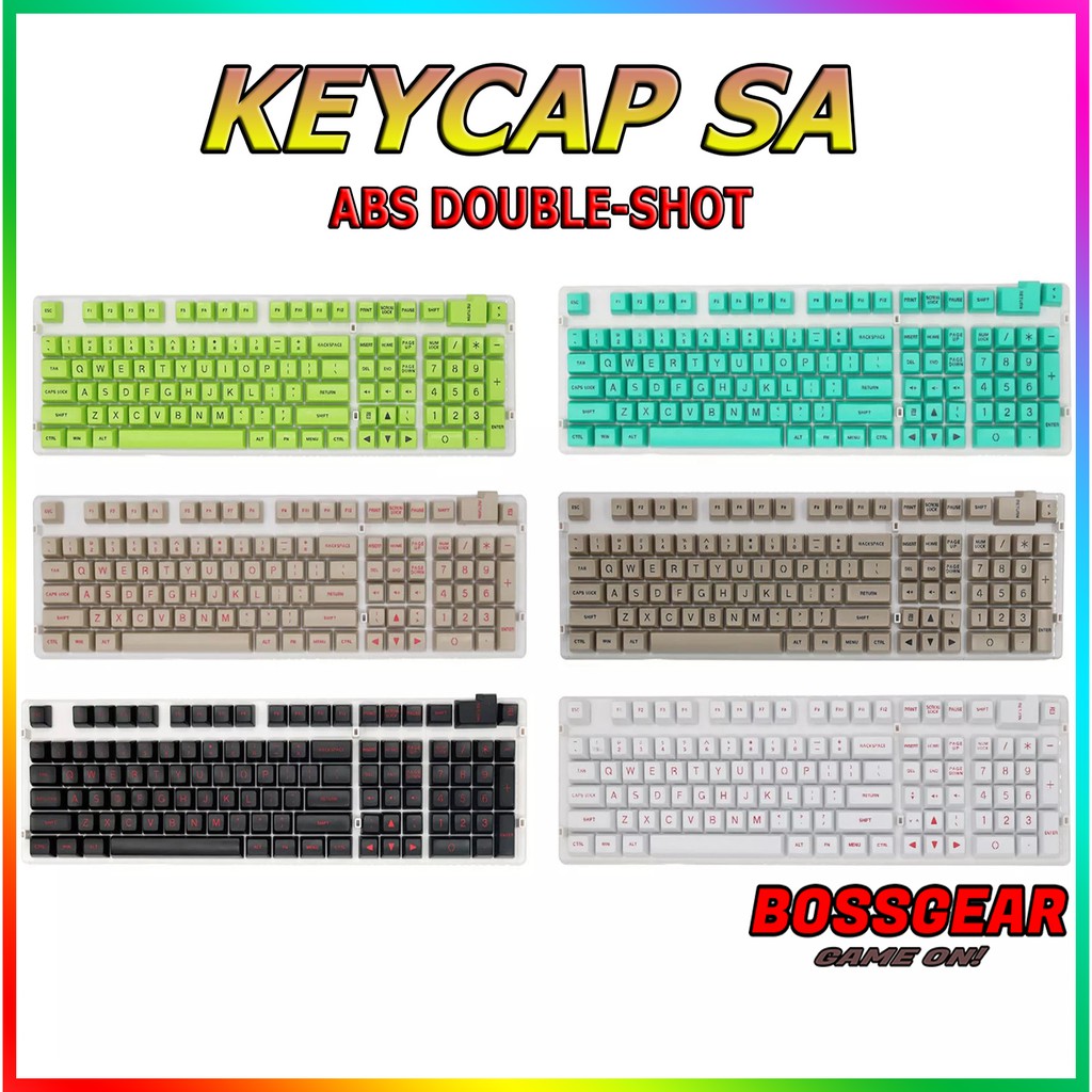 Bộ Keycap SA 112 Phím ABS Double Shot ( Thick ABS, SA Profile, Ansi ...