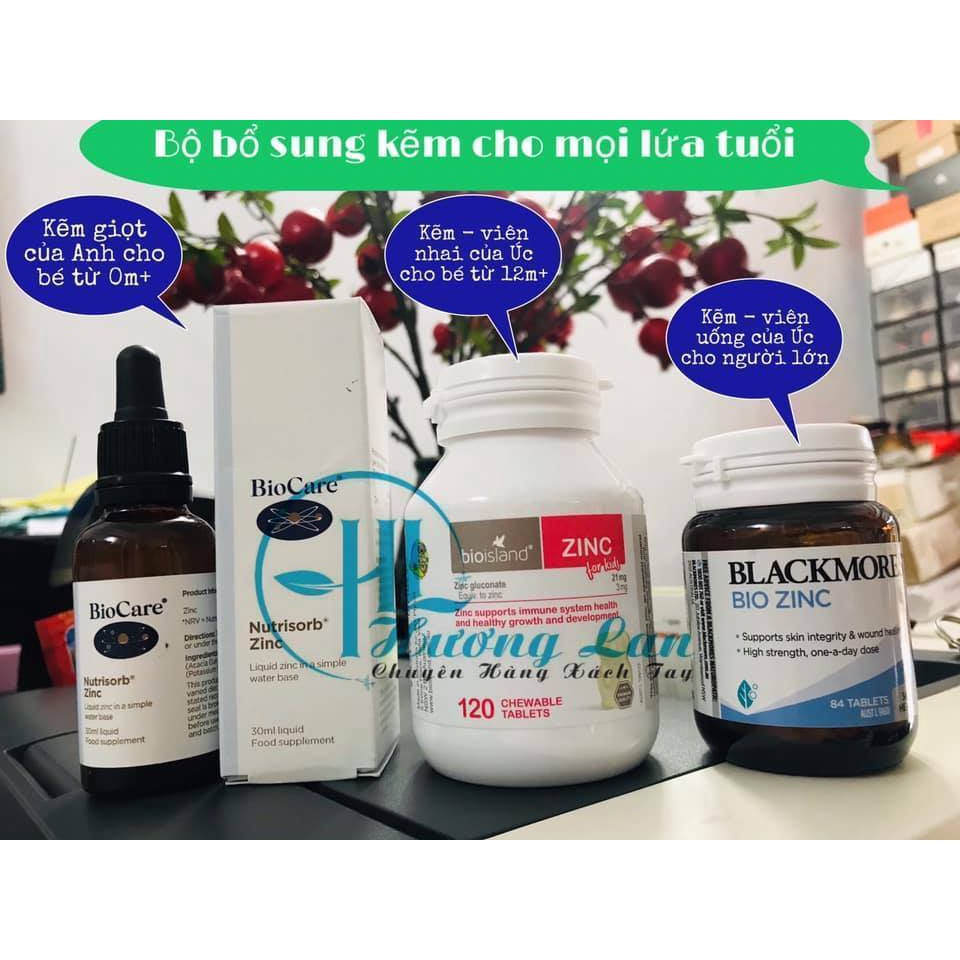 Kẽm Bio ZinC For Infant ( ZinC Nutrivitality, Biocare ZinC, Healthy ...