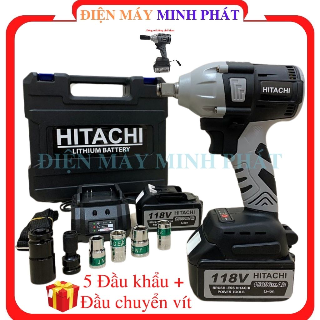 Máy bắn vặn vít siết ốc bulong HITACHI 118V cầm tay mini giá rẻ 100% ...