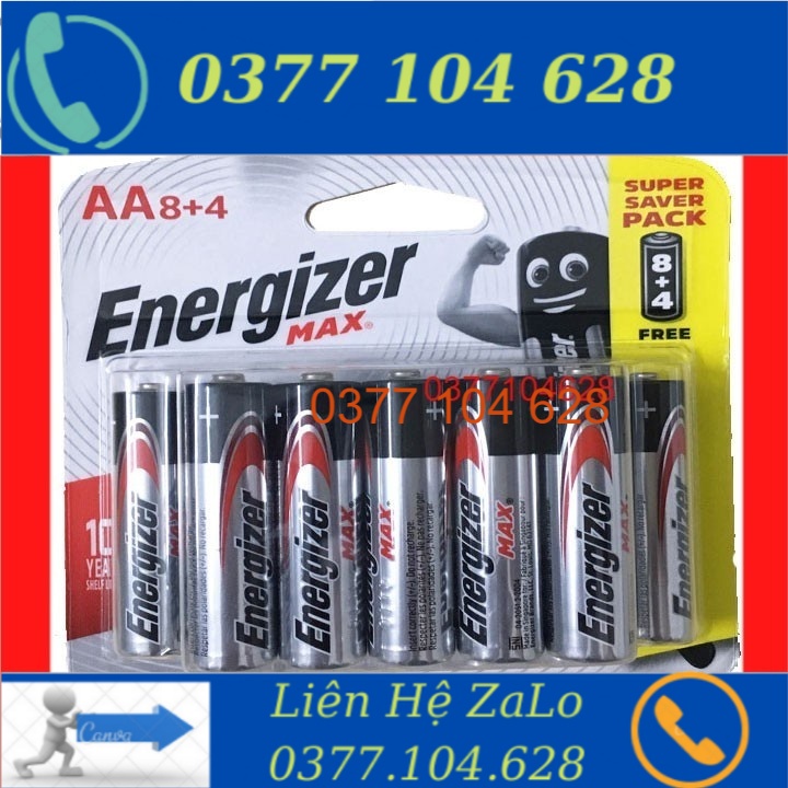 - Pin Tiểu AA ENERGIZER ALKALINE MAX E91 (Vỉ 12 Viên) | Shopee Việt Nam