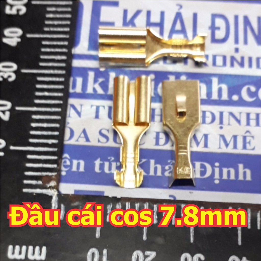 30 cái Đầu lõi đồng header, jack oto loại lớn, đầu cái / đực cos 7.8mm, bấm dây 0.75-2.5mm ...
