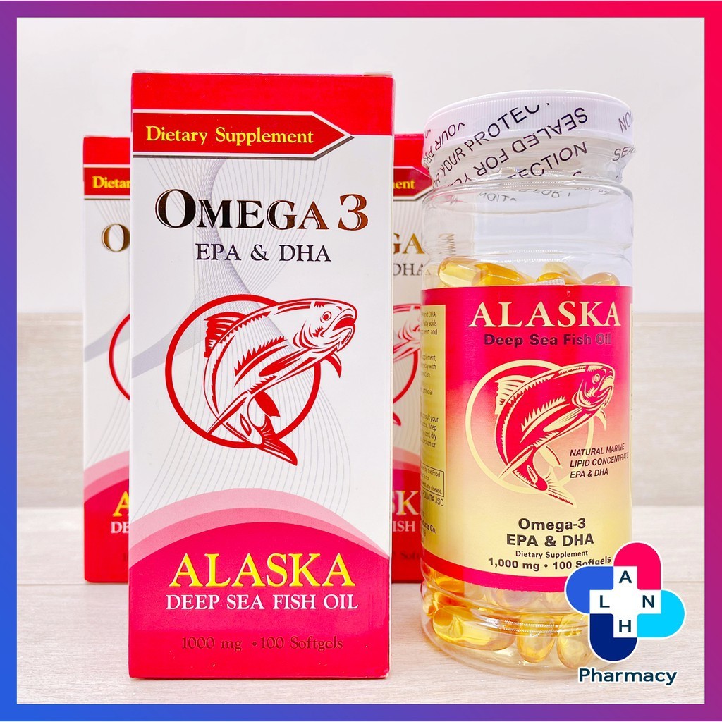 OMEGA 3 DEEP SEA FISH OIL ALASKA (100 viên) - Viên dầu cá bổ sung Omega ...