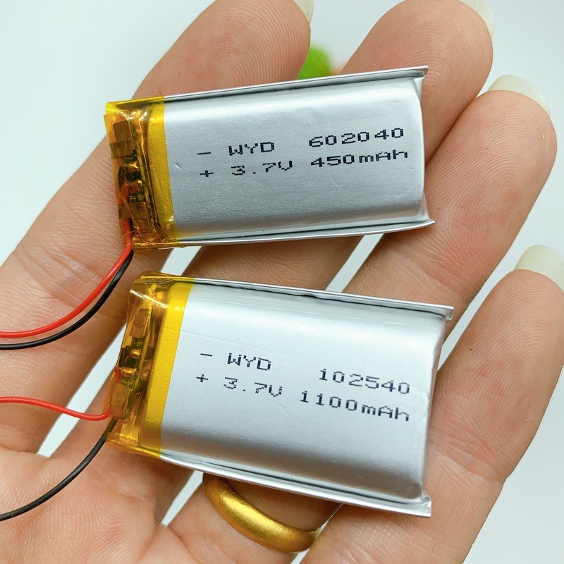Pin Lithium Polymer 3.7V 450mAh và 1100mAh mới 100% dung lượng chuẩn ...