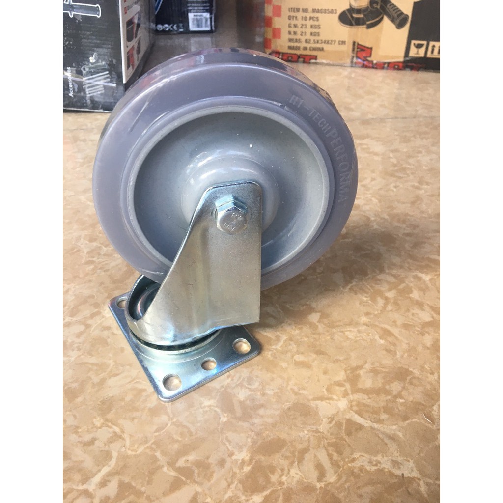 Bánh xe cao su 125 mm xoay | Shopee Việt Nam