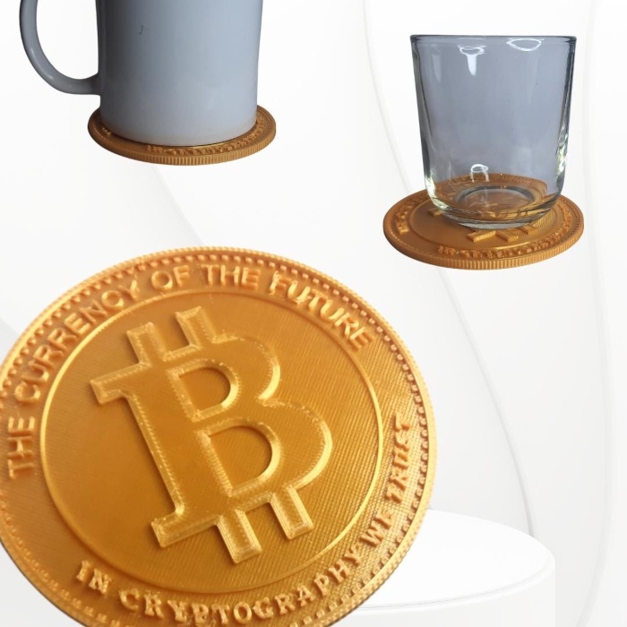 MÔ HÌNH ĐẾ LÓT CỐC 1 BITCOIN | LARGE BITCOIN COASTERS | Shopee Việt Nam