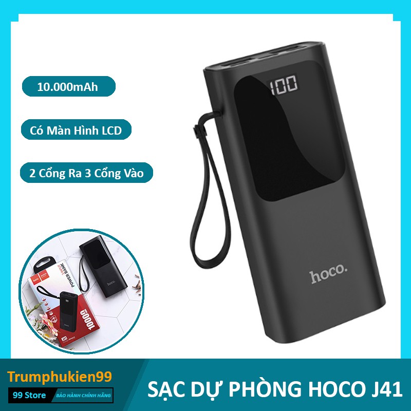 Sạc Dự Phòng Hoco J41 10000mah Có Màn Hình LCD | Shopee Việt Nam