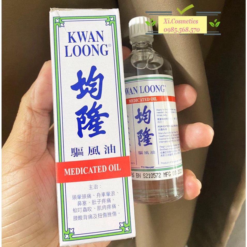 01 Dầu nóng Kwan Loong Oil (Quân Long) Singapore 57ML | Shopee Việt Nam