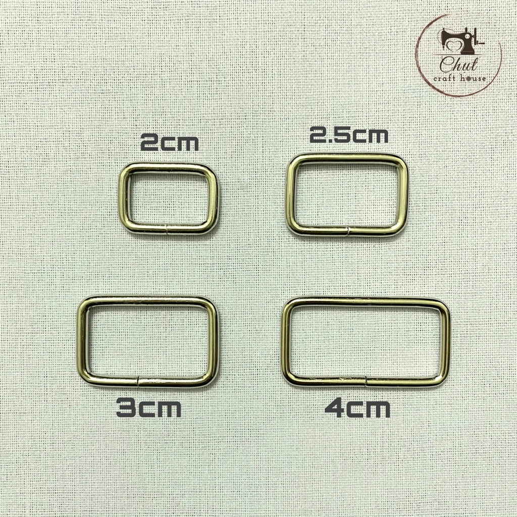 [Giá xưởng] Khoen chữ nhật BẠC - Đủ size dùng cho may túi | Shopee Việt Nam